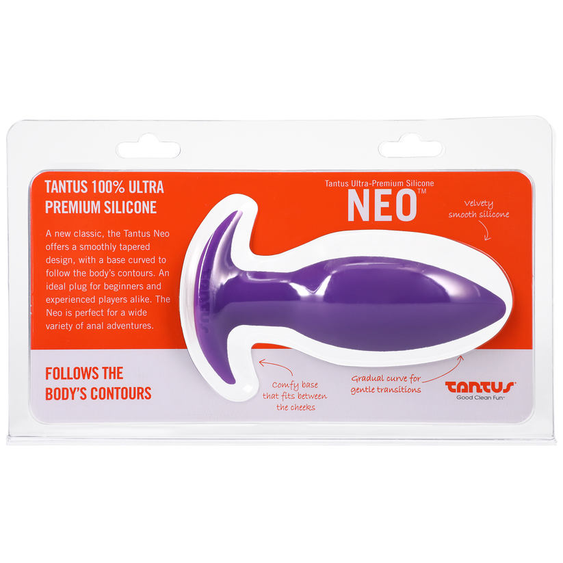 Tantus Silicone Neo Silicone Butt Plug Purple Aero Ladies